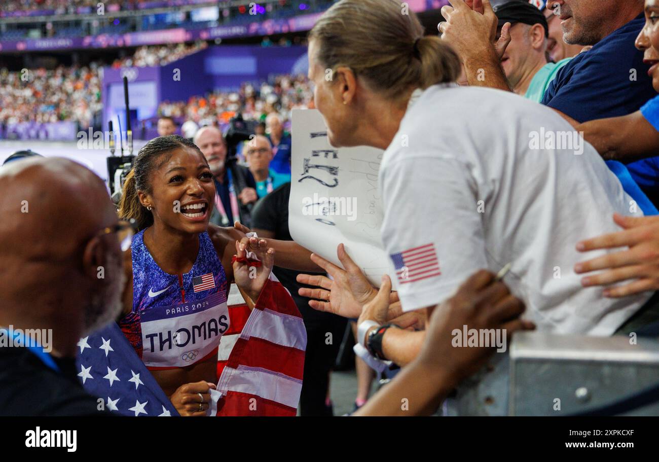 Paris, Ile de France, France. 6th Aug, 2024. Gabrielle Thomas (USA ...