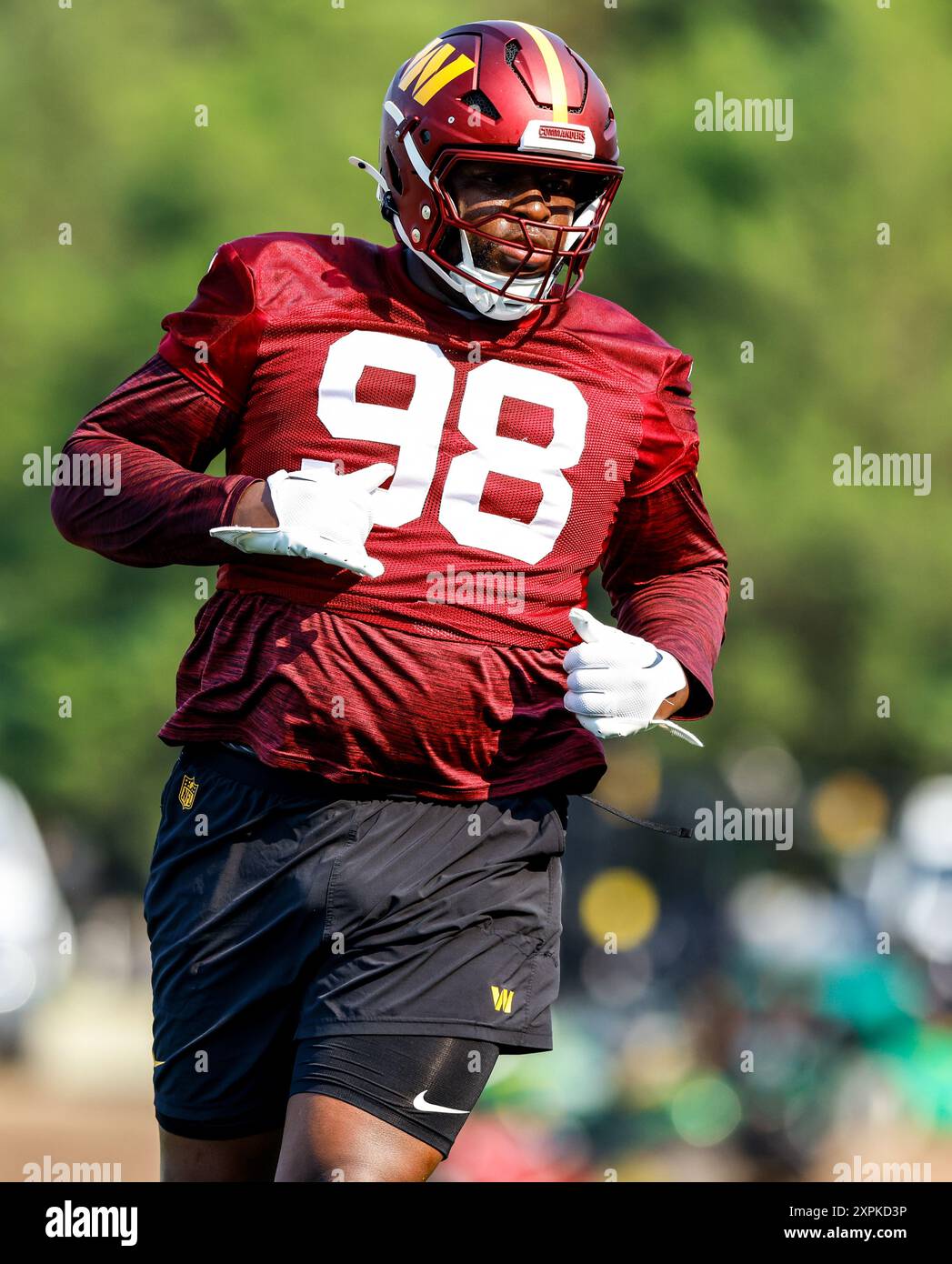 Washington Commanders defensive tackle Phidarian Mathis (98) during ...