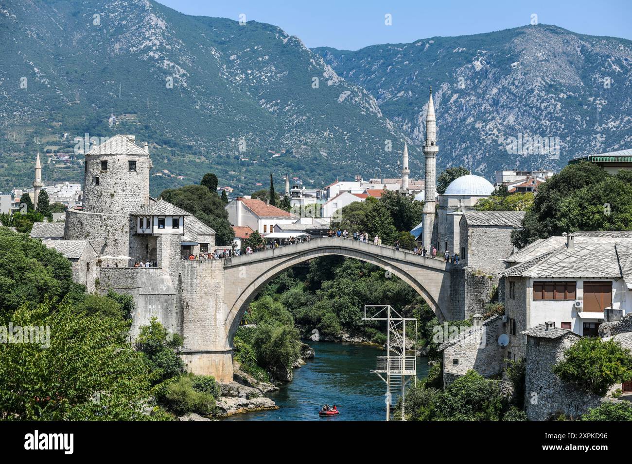 Stari Most (Old Bridge) in Mostar. Bosnia and Herzegovina Stock Photo ...
