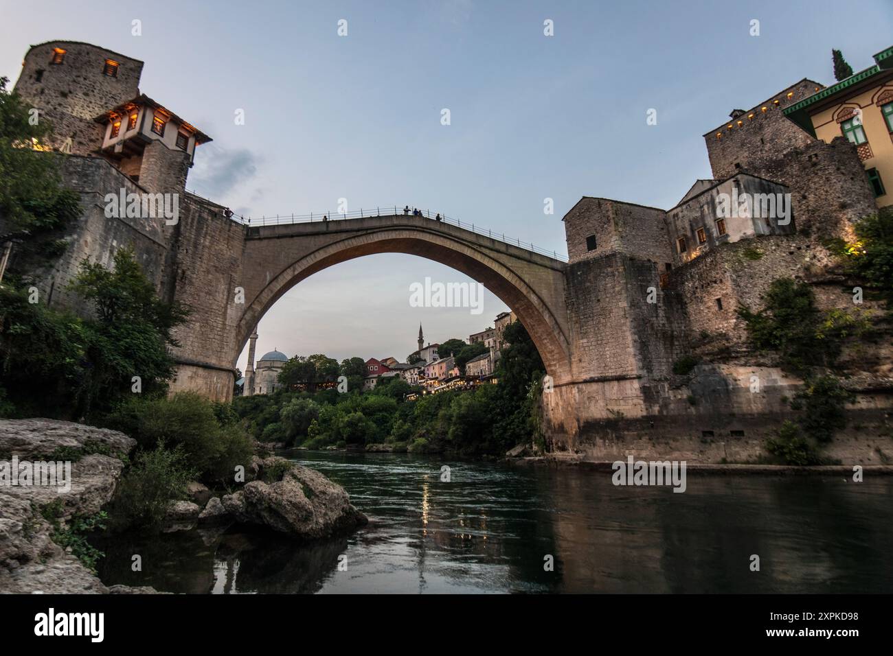 Stari Most (Old Bridge) in Mostar. Bosnia and Herzegovina Stock Photo ...