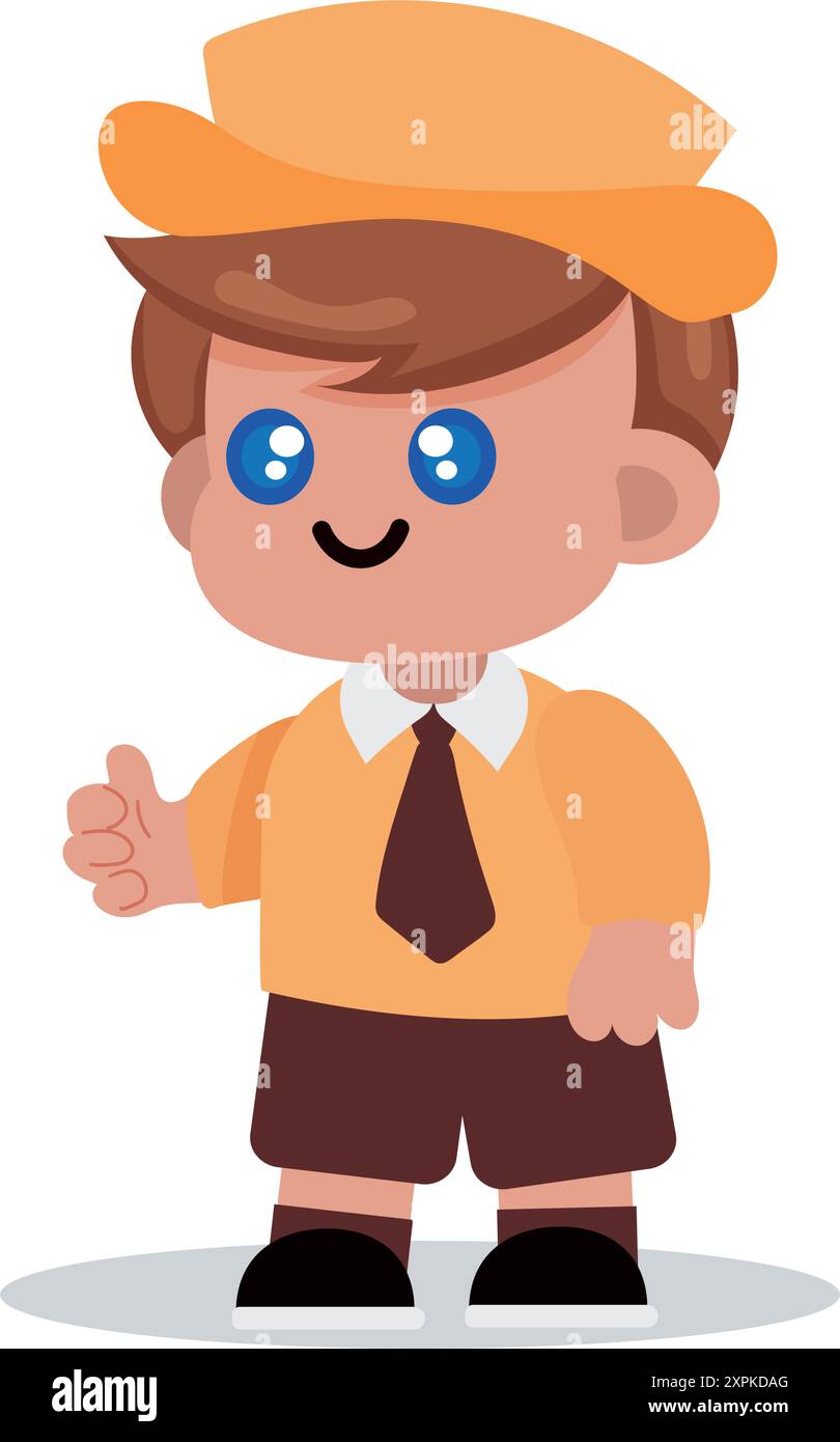 Boy scout cartoon character Vector Stock Vector Image & Art - Alamy