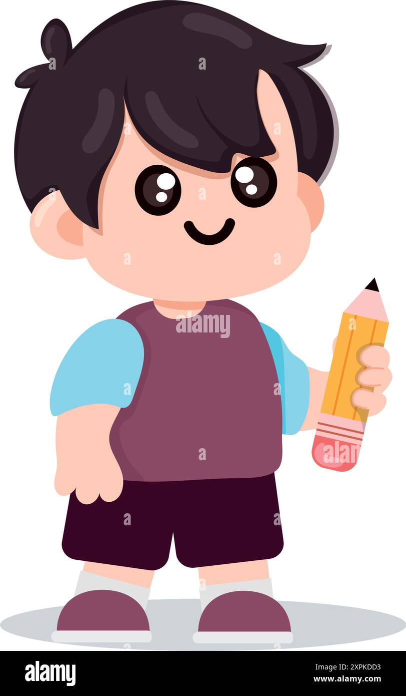 Boy cartoon character Student Vector Stock Vector Image & Art - Alamy