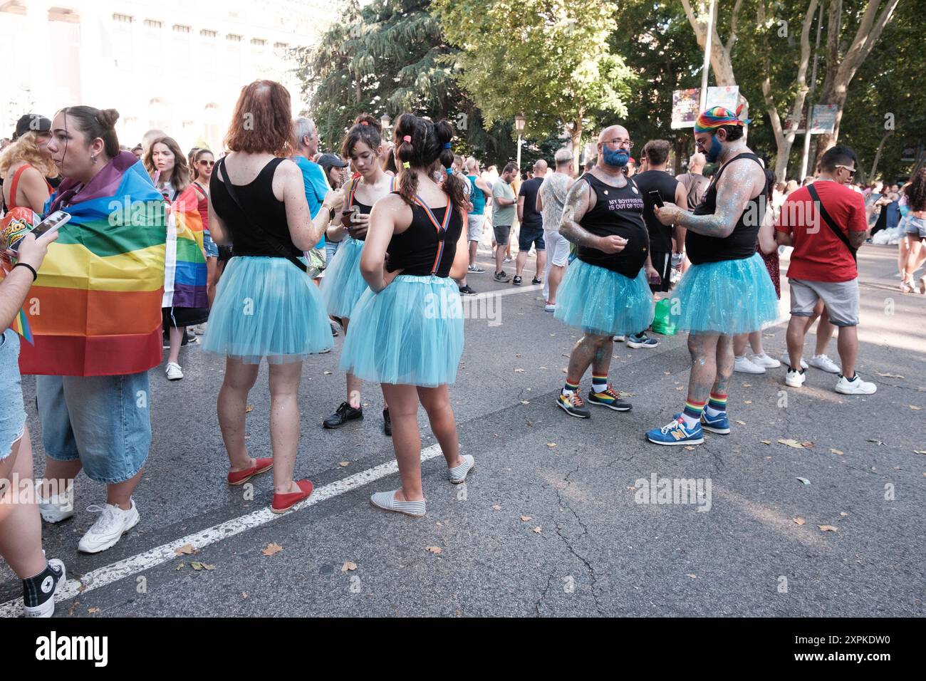 Pride 2024 parade In Madrid Featuring: Atmosphere Where: Madrid, Spain ...