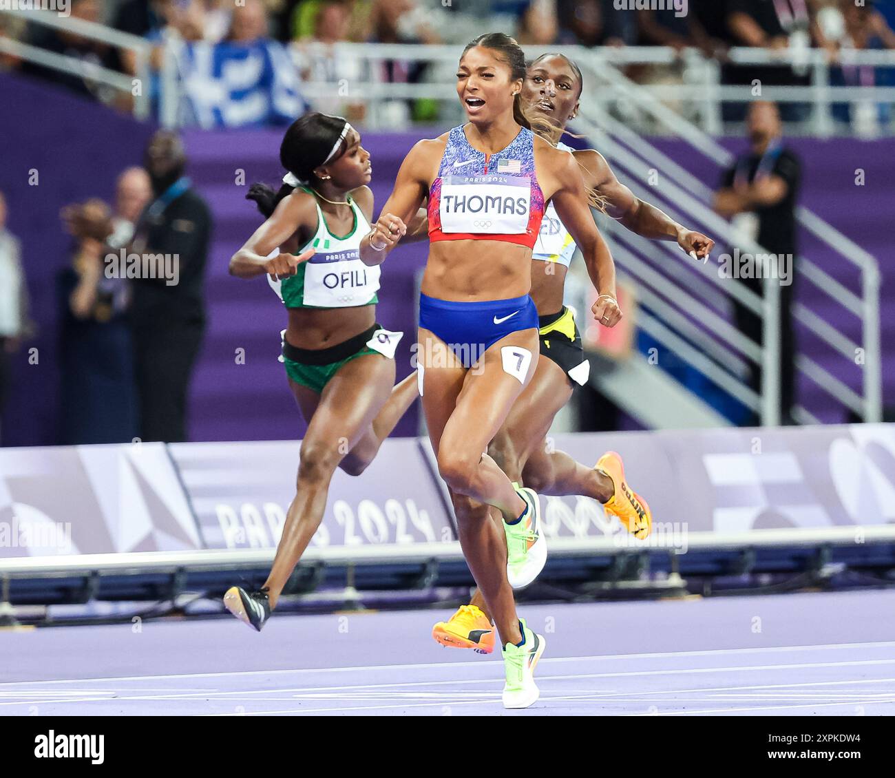 FRA, Olympische Spiele Paris 2024, 06.08.2024, Damen 200m Finale Gold ...
