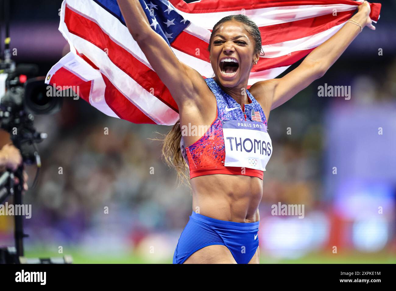 FRA, Olympische Spiele Paris 2024, 06.08.2024, Damen 200m Finale Gold Fuer Olympiasiegerin ...