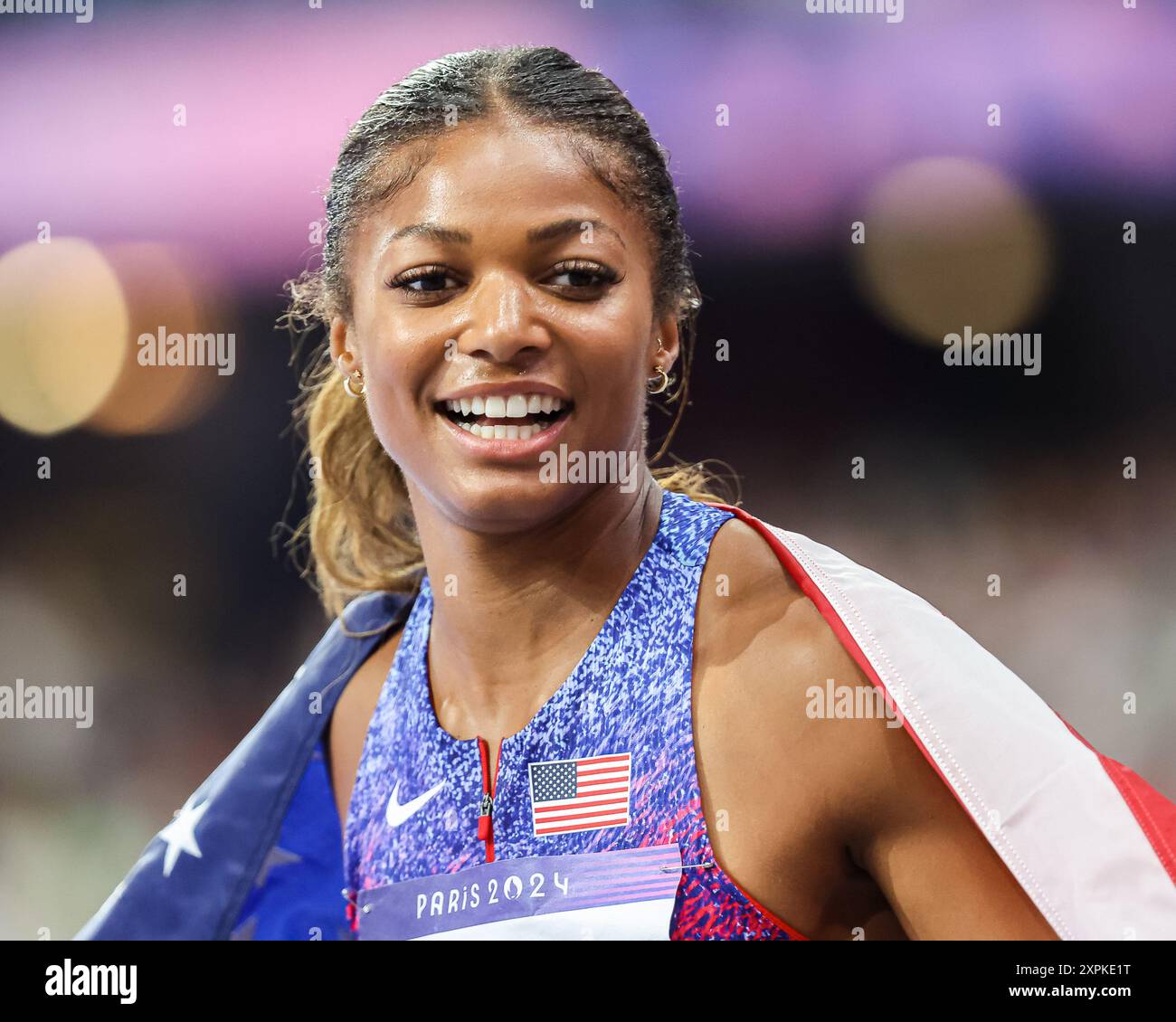 FRA, Olympische Spiele Paris 2024, 06.08.2024, Damen 200m Finale Gold ...