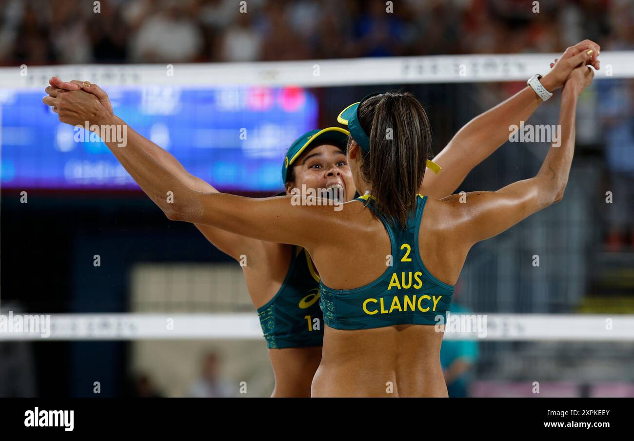 Paris, France. 6th Aug, 2024. Mariafe Artacho del Solar (back)/Taliqua ...