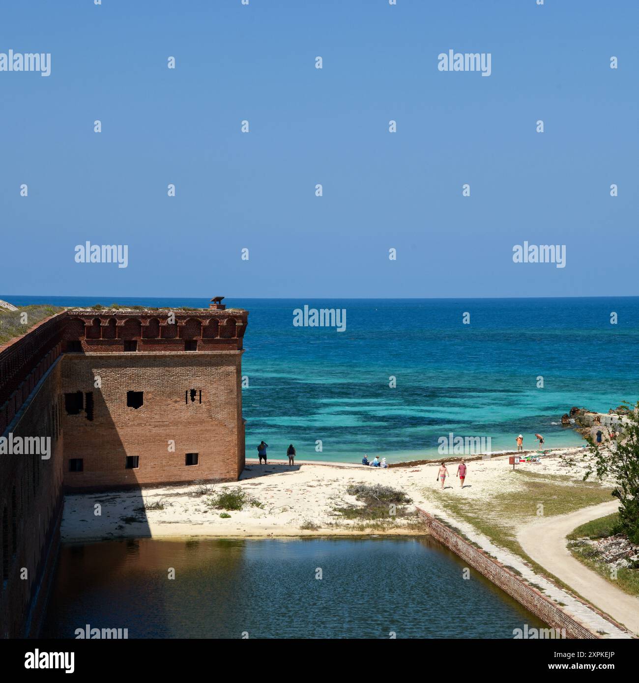 Fort Jefferson, Dry Tortugas, Florida Stock Photo - Alamy