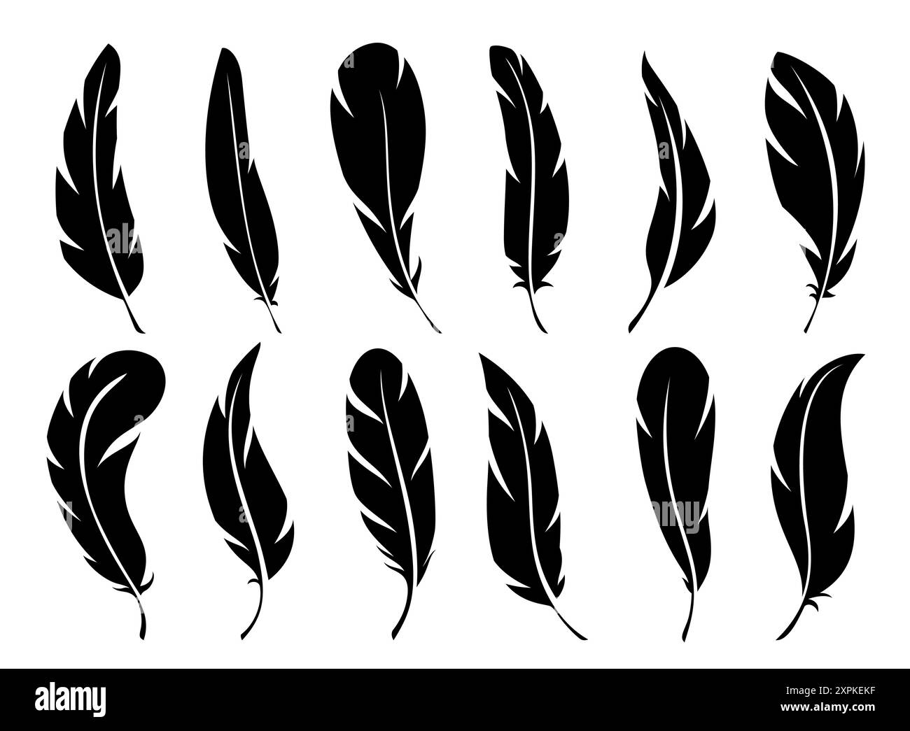 Wing plumes Stock Vector Images - Alamy