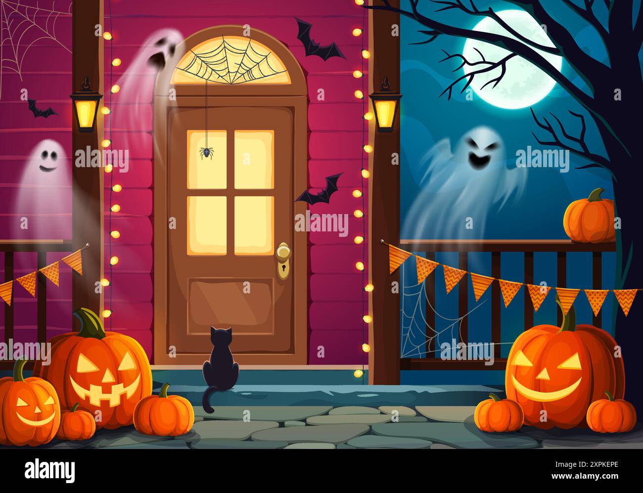 Flag and porch Stock Vector Images - Alamy