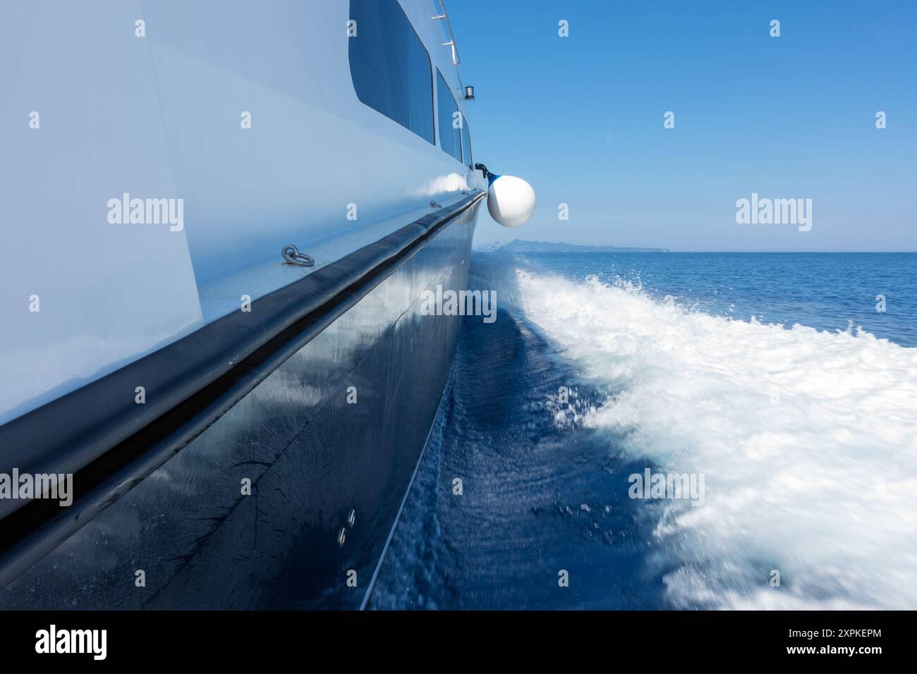 Travelling by boat to Othonoi island, Greece Stock Photo - Alamy