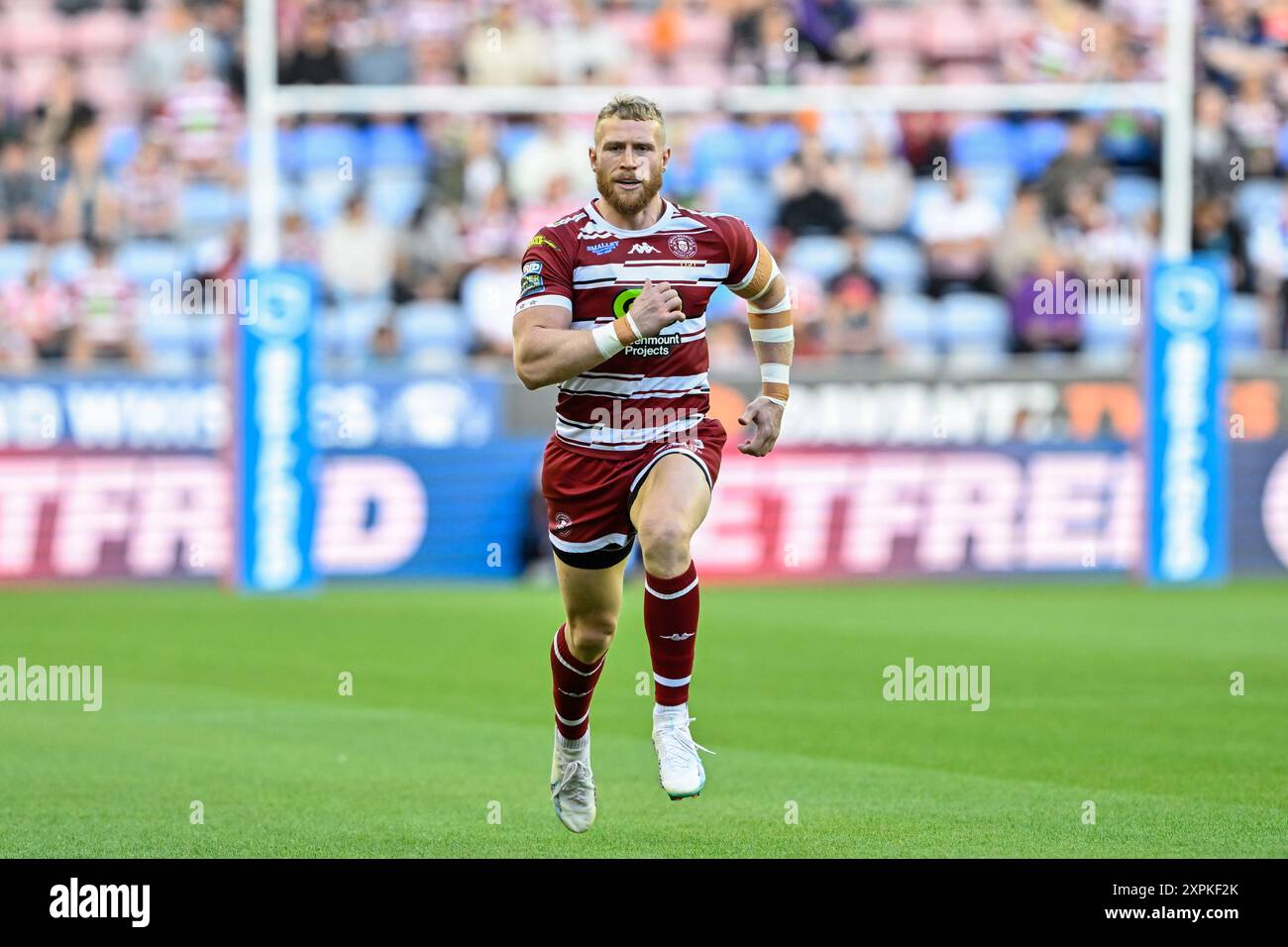 Luke Thompson of Wigan Warriors during the Betfred Super League match ...