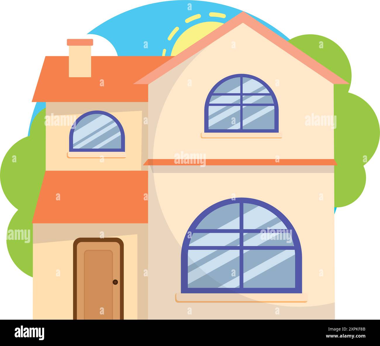 Family new building Stock Vector Images - Alamy