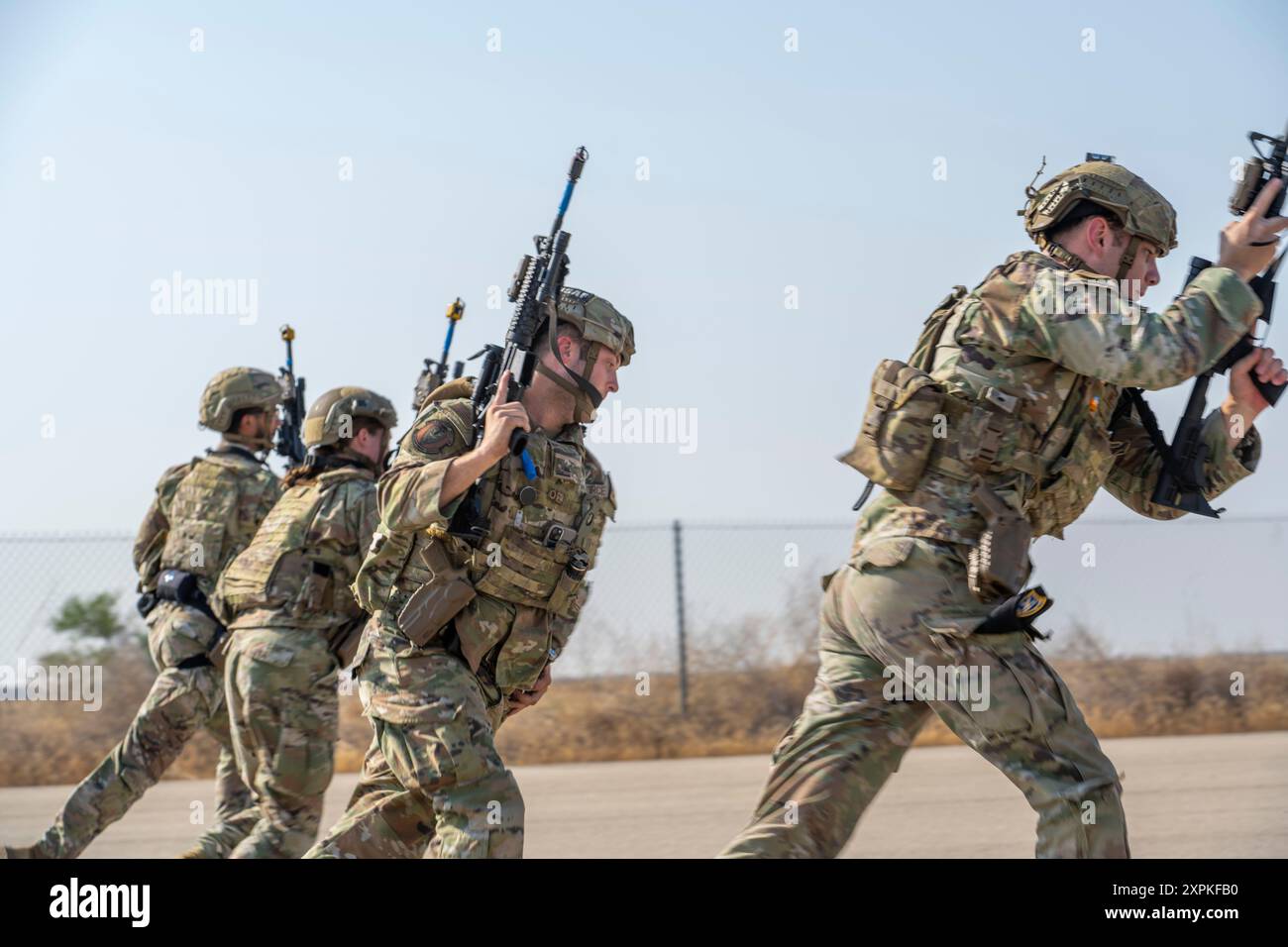 U.S. Air Force Airmen assigned to the 366th Security Forces Squadron ...