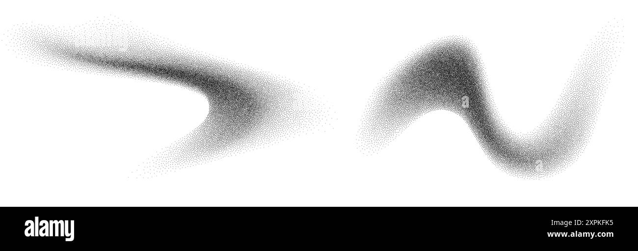 Dotwork abstract shapes, black grain texture, Abstract stipple sand ...