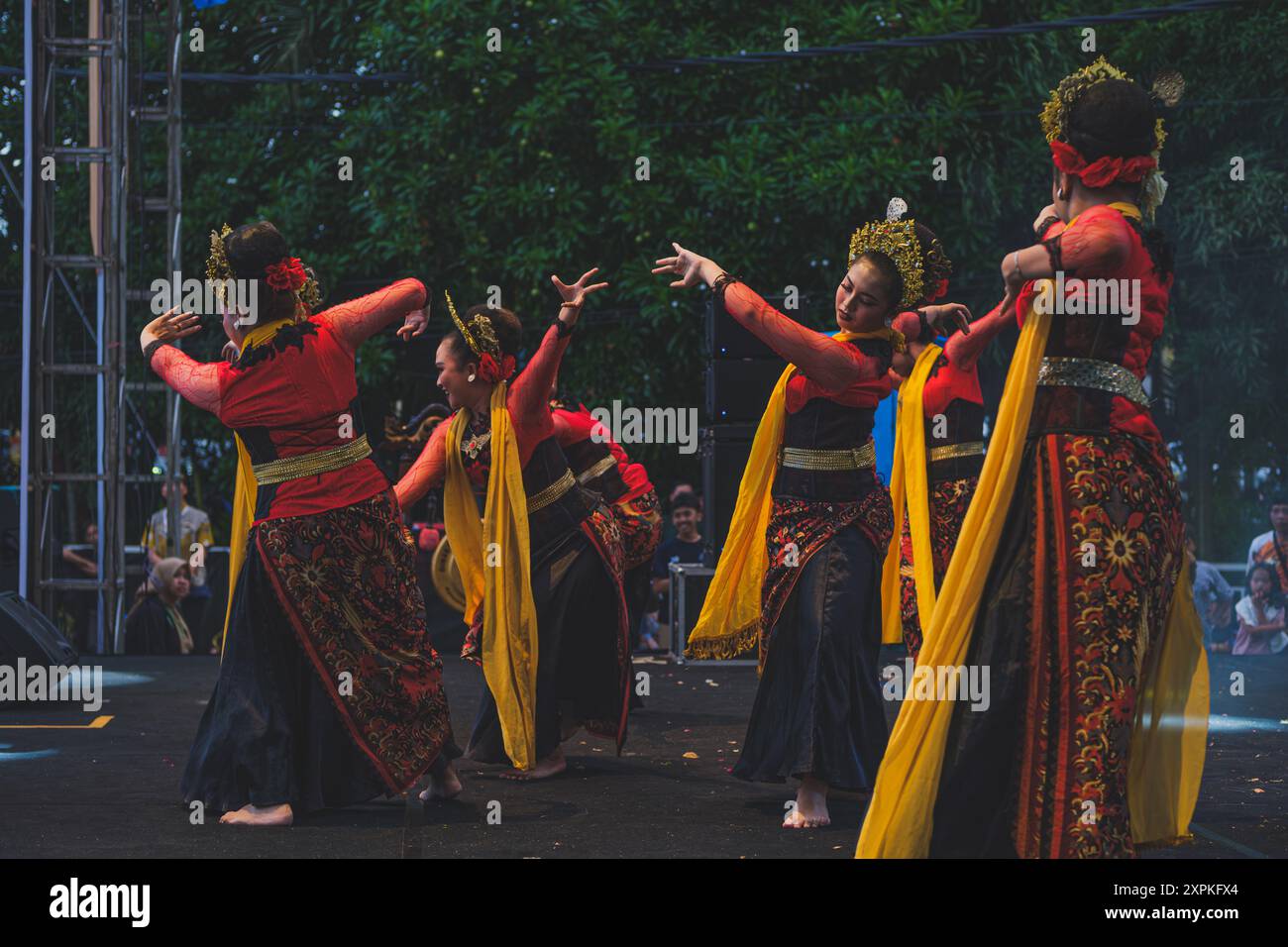 Balikpapan, Indonesia - June 5th, 2024. This traditional dance is from ...