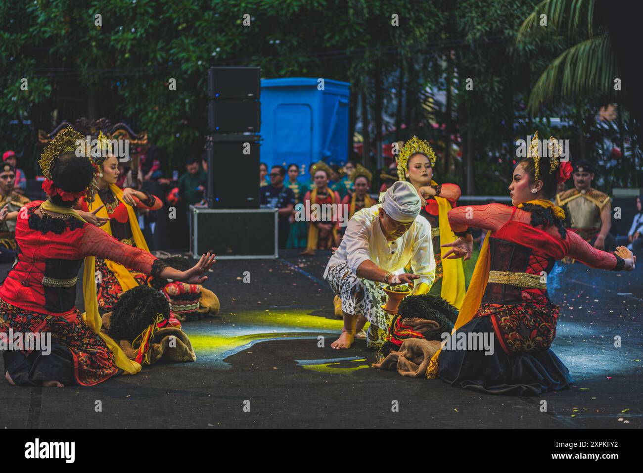 Balikpapan, Indonesia - June 5th, 2024. This ritual is a traditional ...