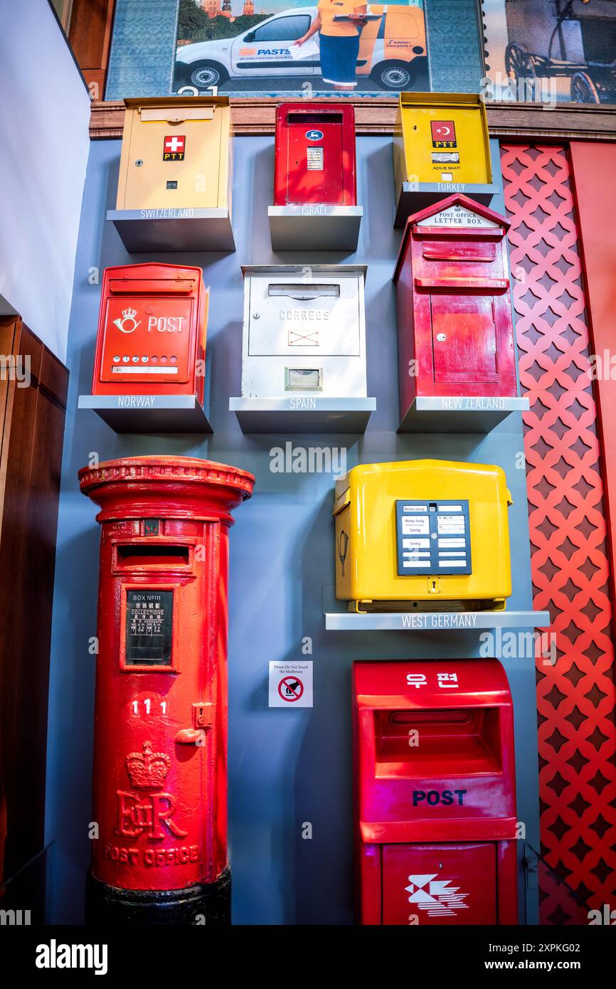 WASHINGTON, DC, United States — A diverse collection of post boxes from ...
