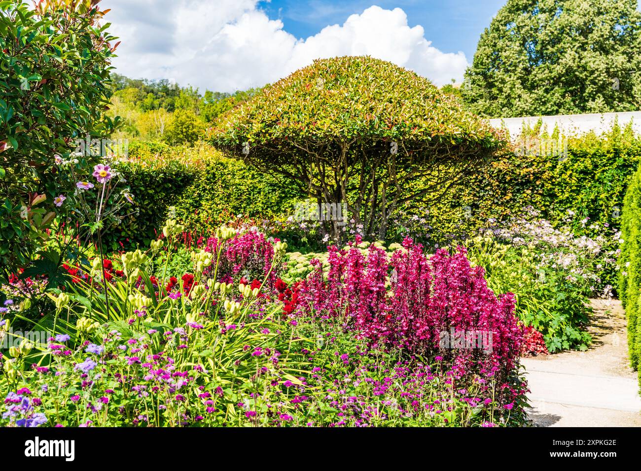 Colorful garden in the French Impressionist painter Claude Monet's ...