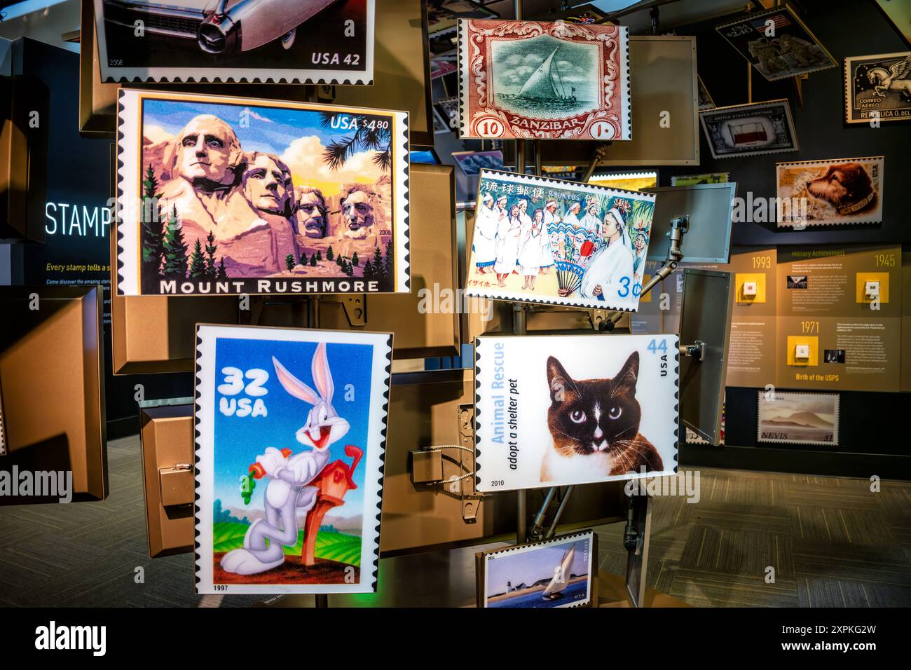 WASHINGTON, DC — The World of Stamps Exhibit at the Smithsonian ...