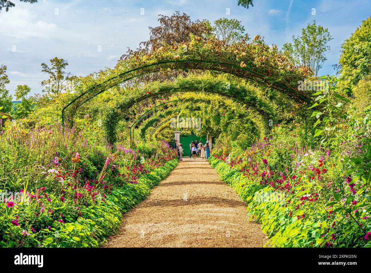 Colorful garden in the French Impressionist painter Claude Monet's ...