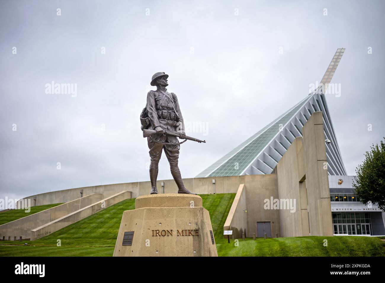 TRIANGLE, Virginia, United States — The "Iron Mike" statue stands on ...