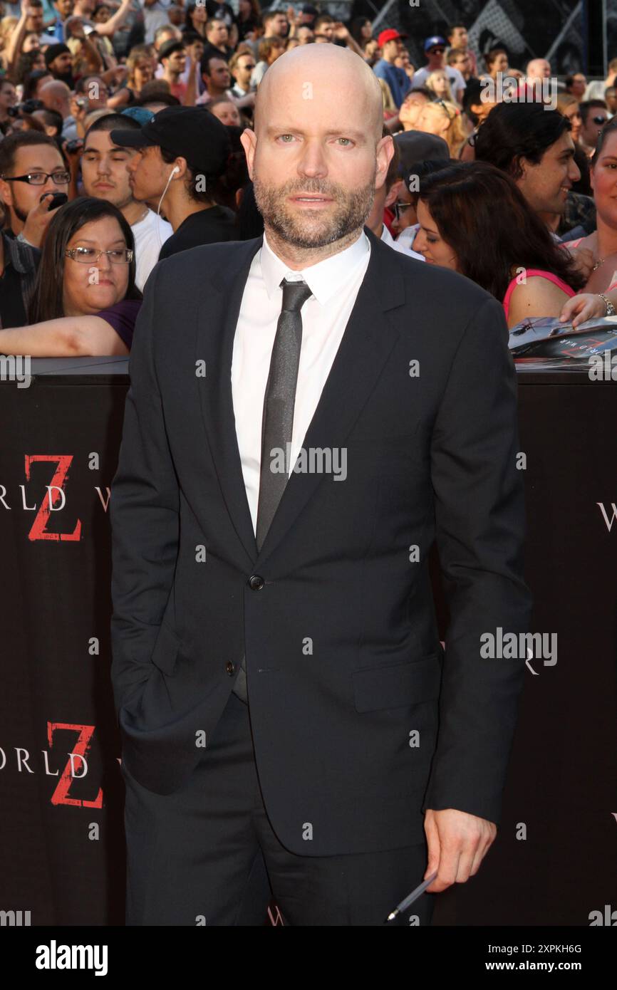 Marc Forster attends the premiere of 'World War Z' in Times Square in ...