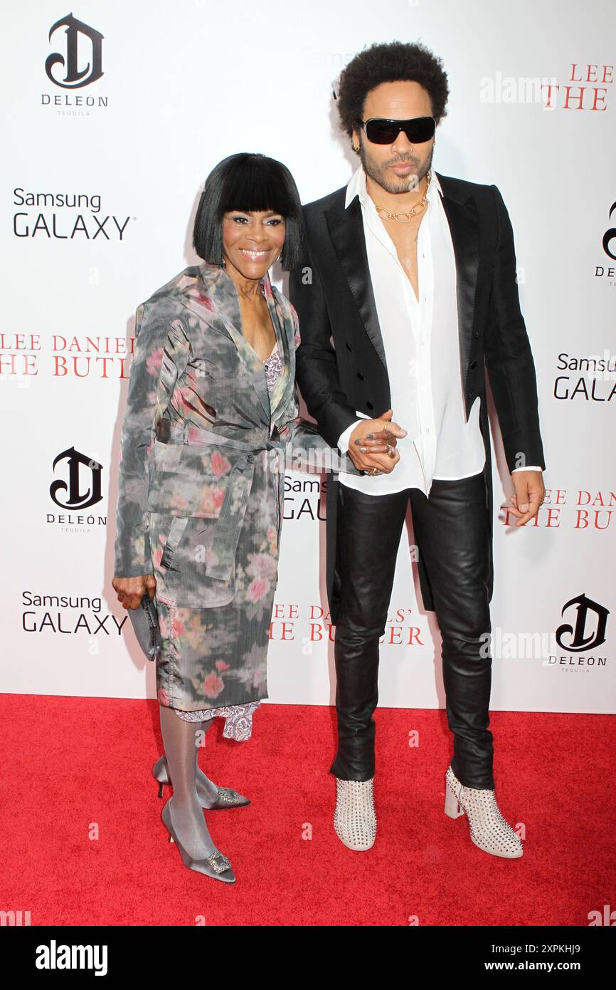 Cicely Tyson and Lenny Kravitz attend the premiere of 'The Butler' at ...