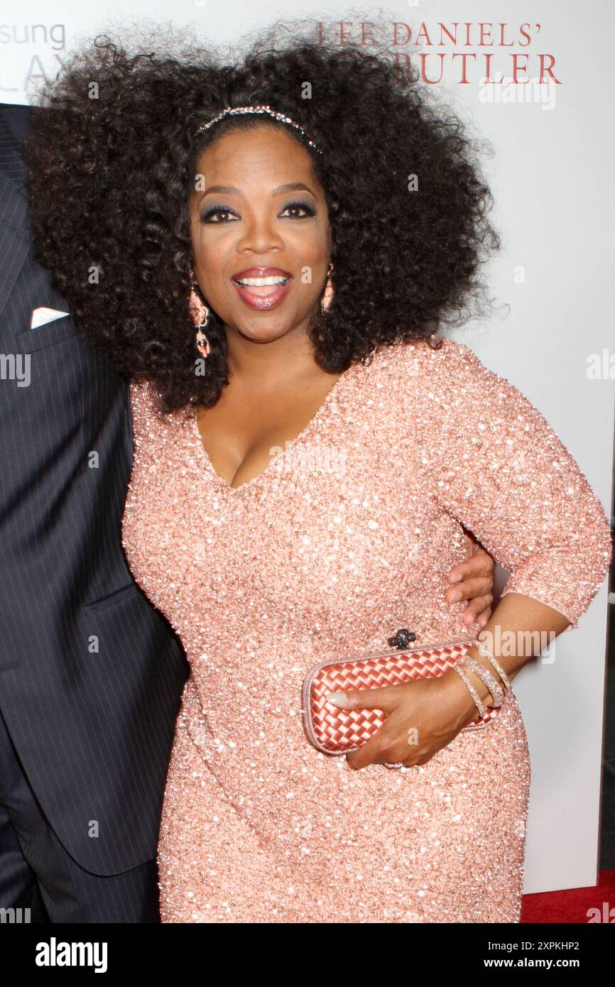 Oprah Winfrey attends the premiere of 'The Butler' at The Ziegfeld ...