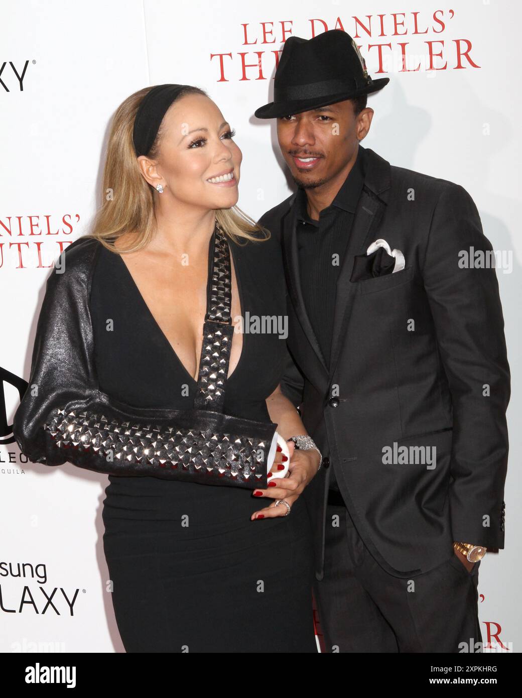 Mariah Carey and Nick Cannon attend the premiere of 'The Butler' at The ...