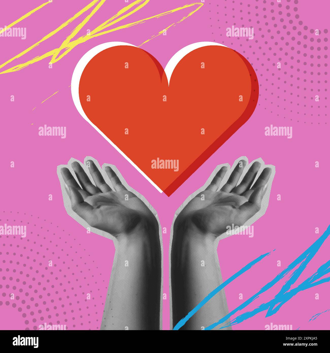 Wellbeing togetherness Stock Vector Images - Alamy