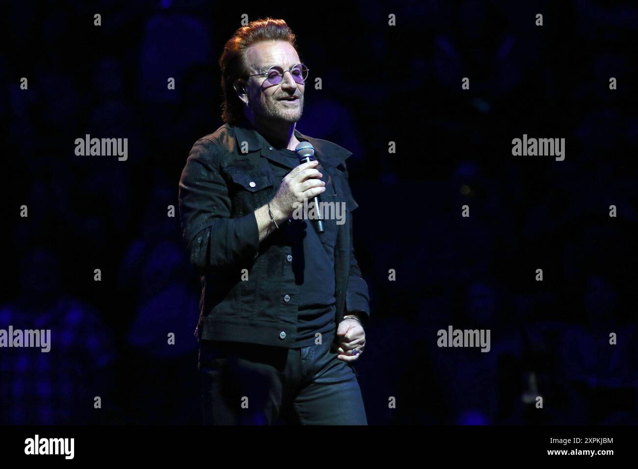 Bono of U2 performs in concert at Madison Square Garden in New York ...