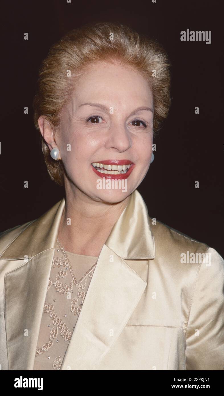 Carolina Herrera in New York City on April 17, 2001. Photo Credit ...