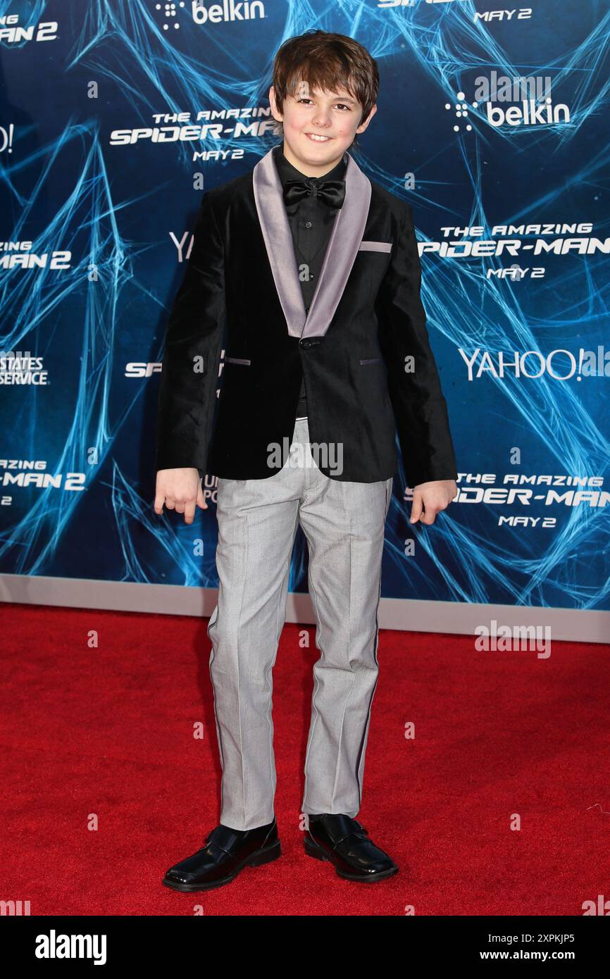 Max Charles attends Amazing Spider-Man 2" at the Ziegfeld Theater in ...