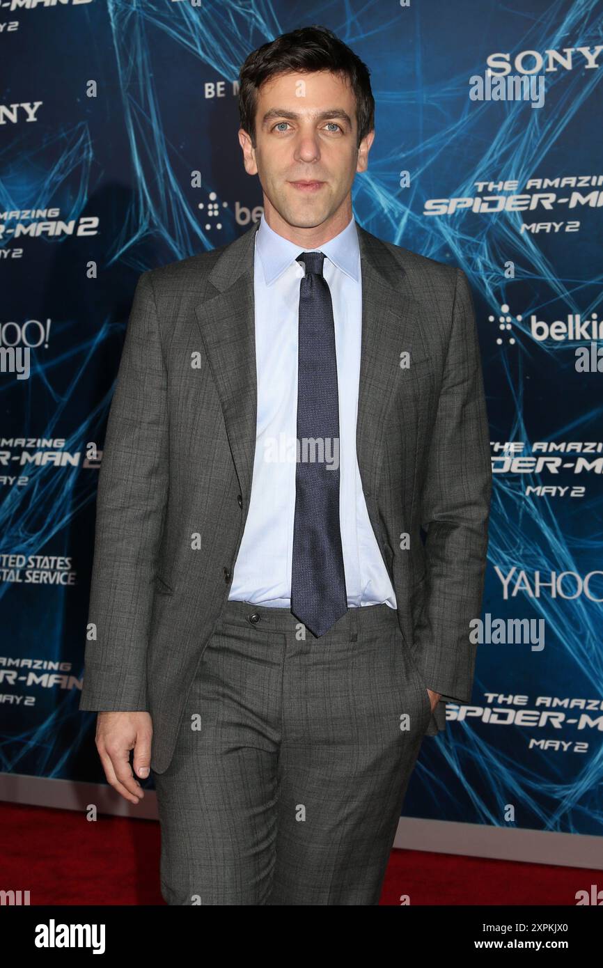 BJ Novak attends Amazing Spider-Man 2" at the Ziegfeld Theater in New ...