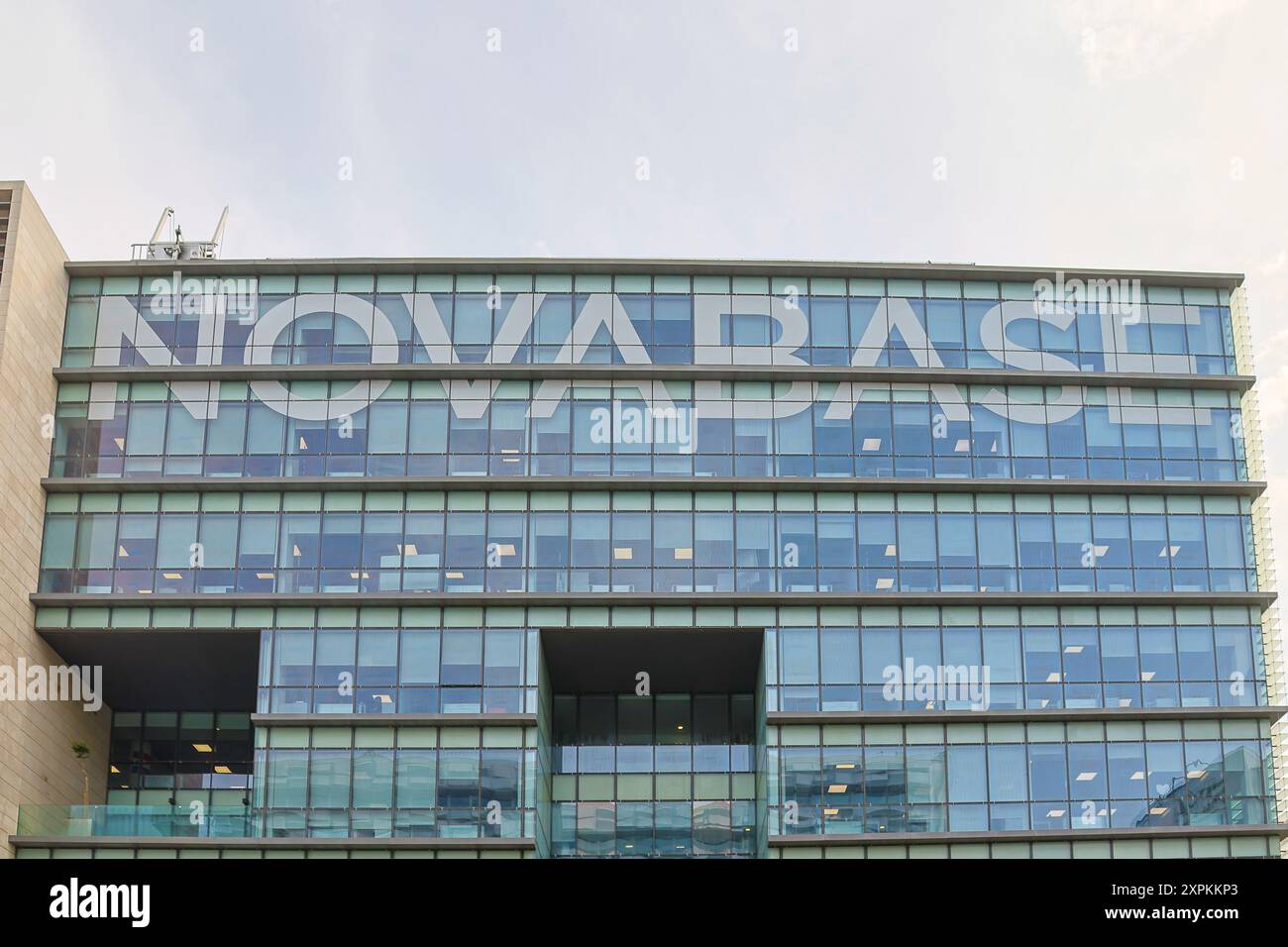 Exterior view of the novabase engineering solutions building with ...