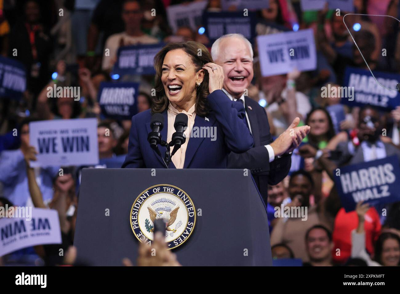 Philadelphia, United States. 06th Aug, 2024. Vice President Kamala ...
