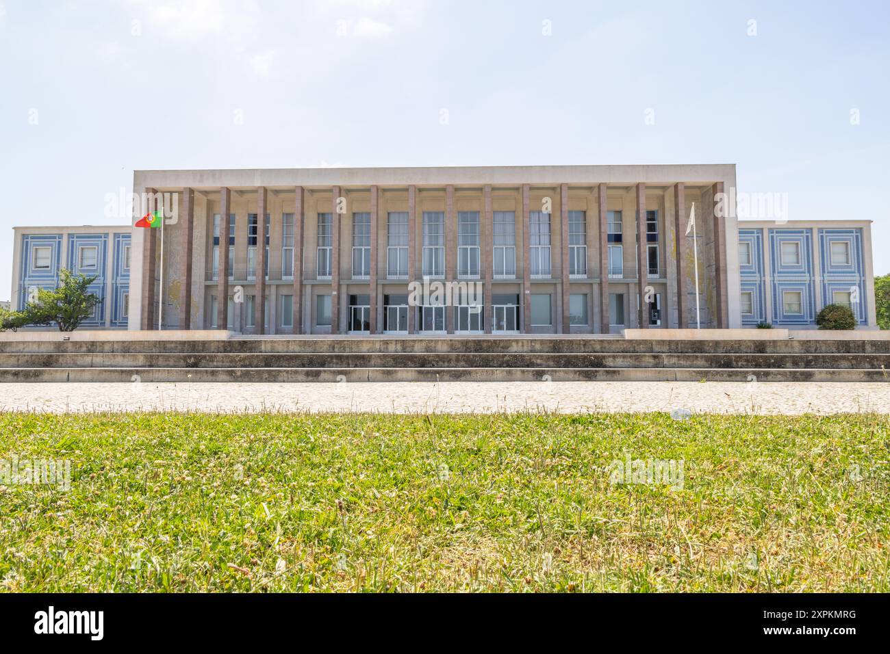 Facade of the historic rectory of the university of lisbon, established ...