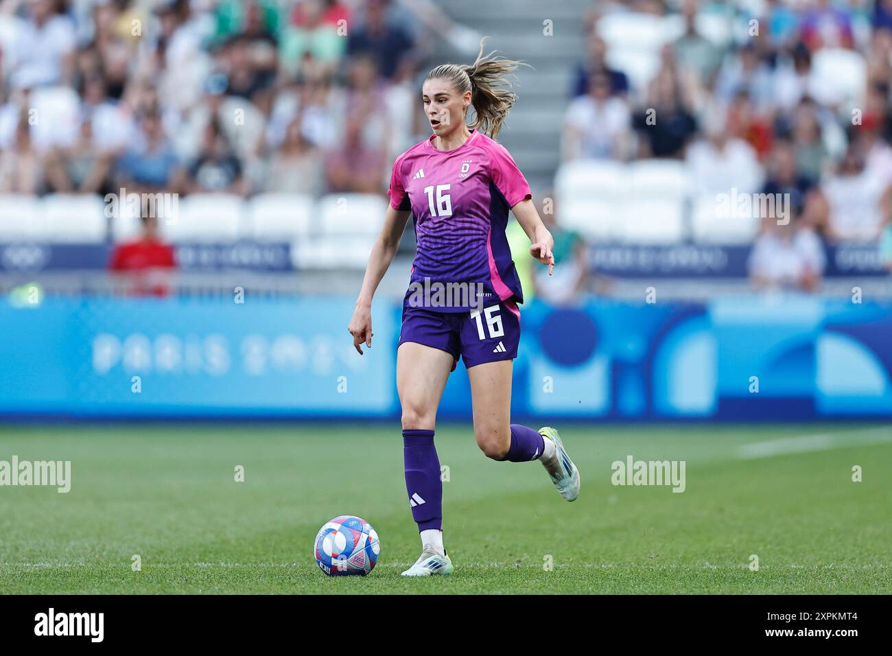 Lyon, France. 6th Aug, 2024. Jule Brand (GER) Football/Soccer : Paris ...