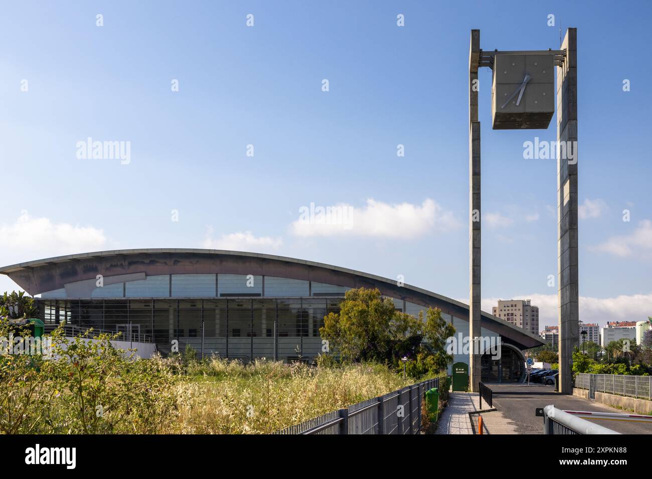 The eul swimming pool complex's sleek architecture on the lisbon ...