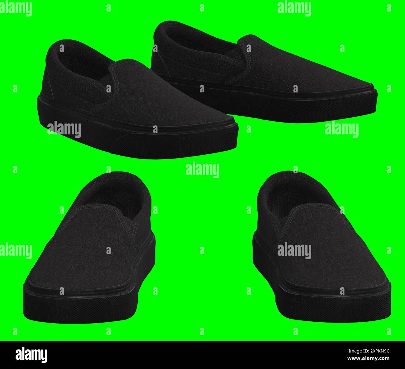 Black Leather Loafers in Multiple Angles Stock Photo - Alamy
