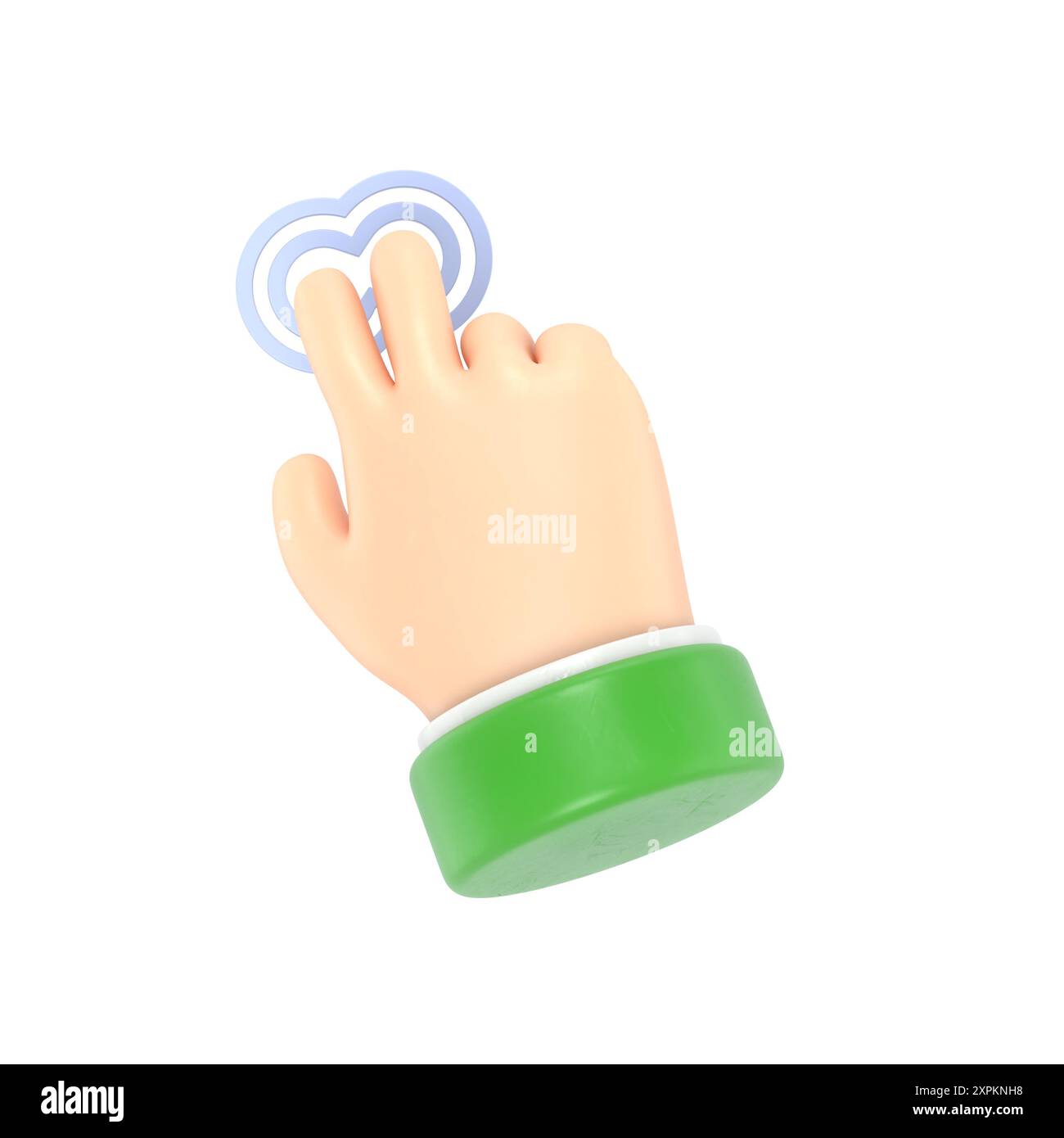Cartoon Gesture Icon Mockup.Touchscreen gesture line icons.3D ...