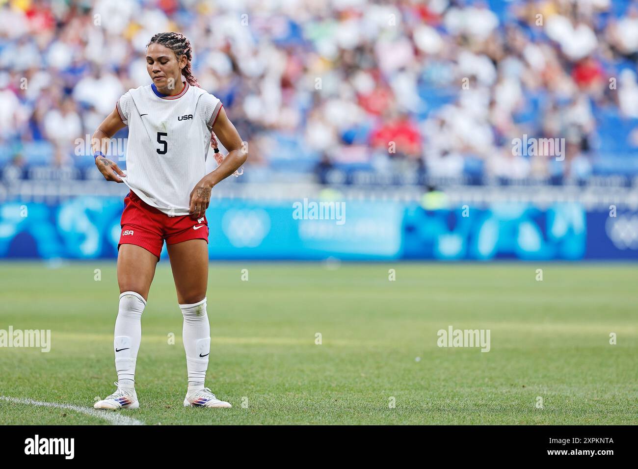 Lyon, France. 6th Aug, 2024. Trinity Rodman (USA) Football/Soccer ...
