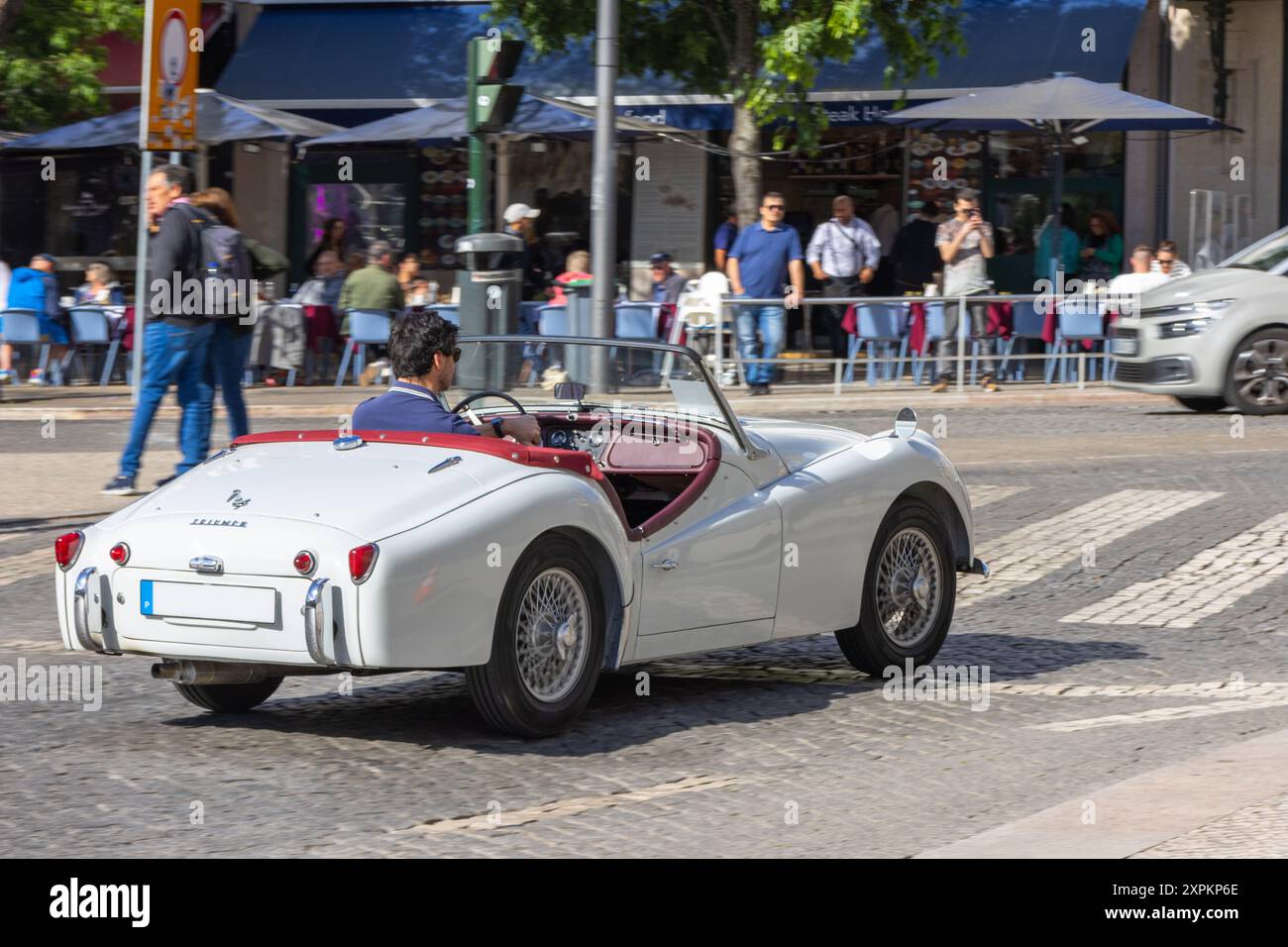 Open roof car street hi-res stock photography and images - Alamy