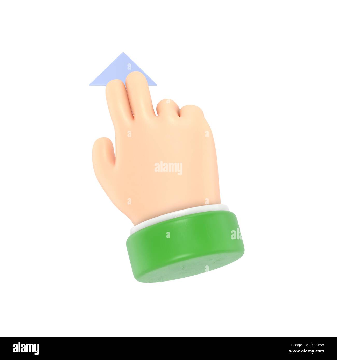 Cartoon Gesture Icon Mockup.Touchscreen gesture line icons.3D ...