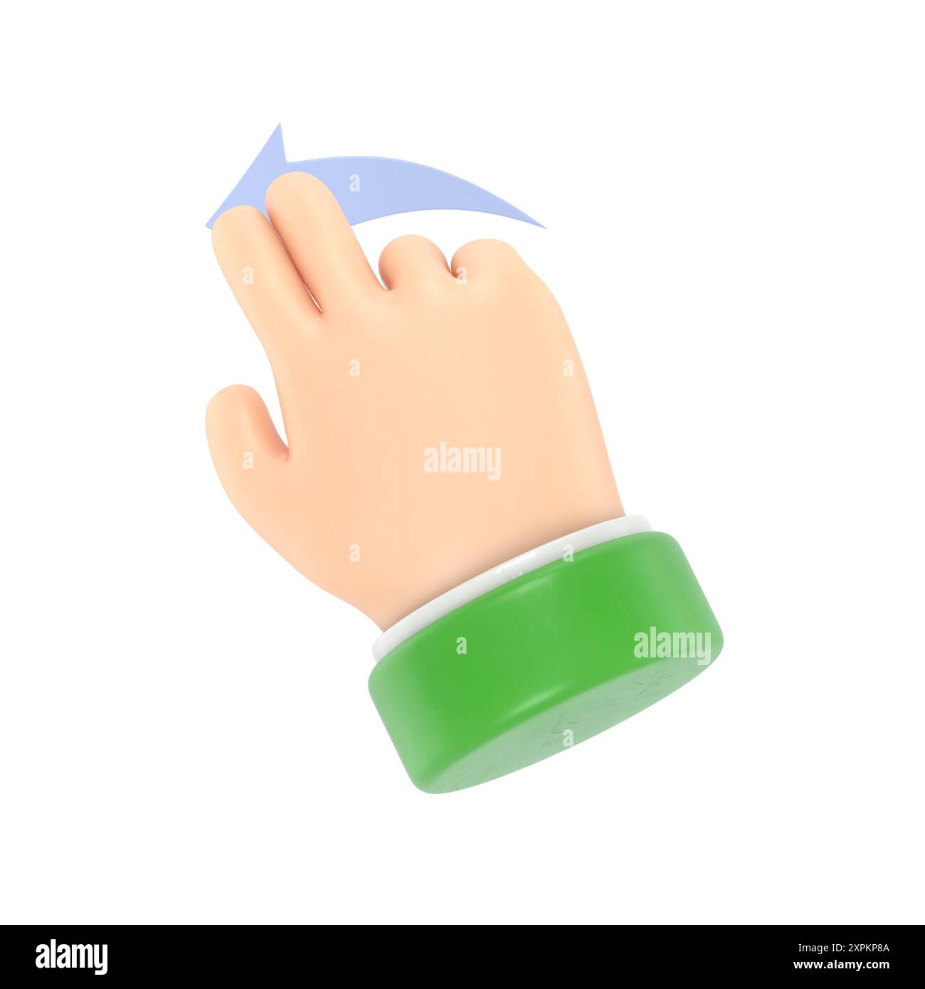 Cartoon Gesture Icon Mockup.Touchscreen gesture line icons.3D ...