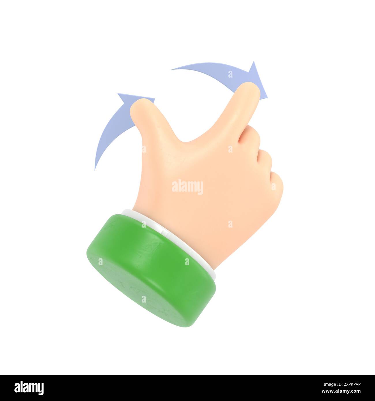 Cartoon Gesture Icon Mockup.Touchscreen gesture line icons.3D ...