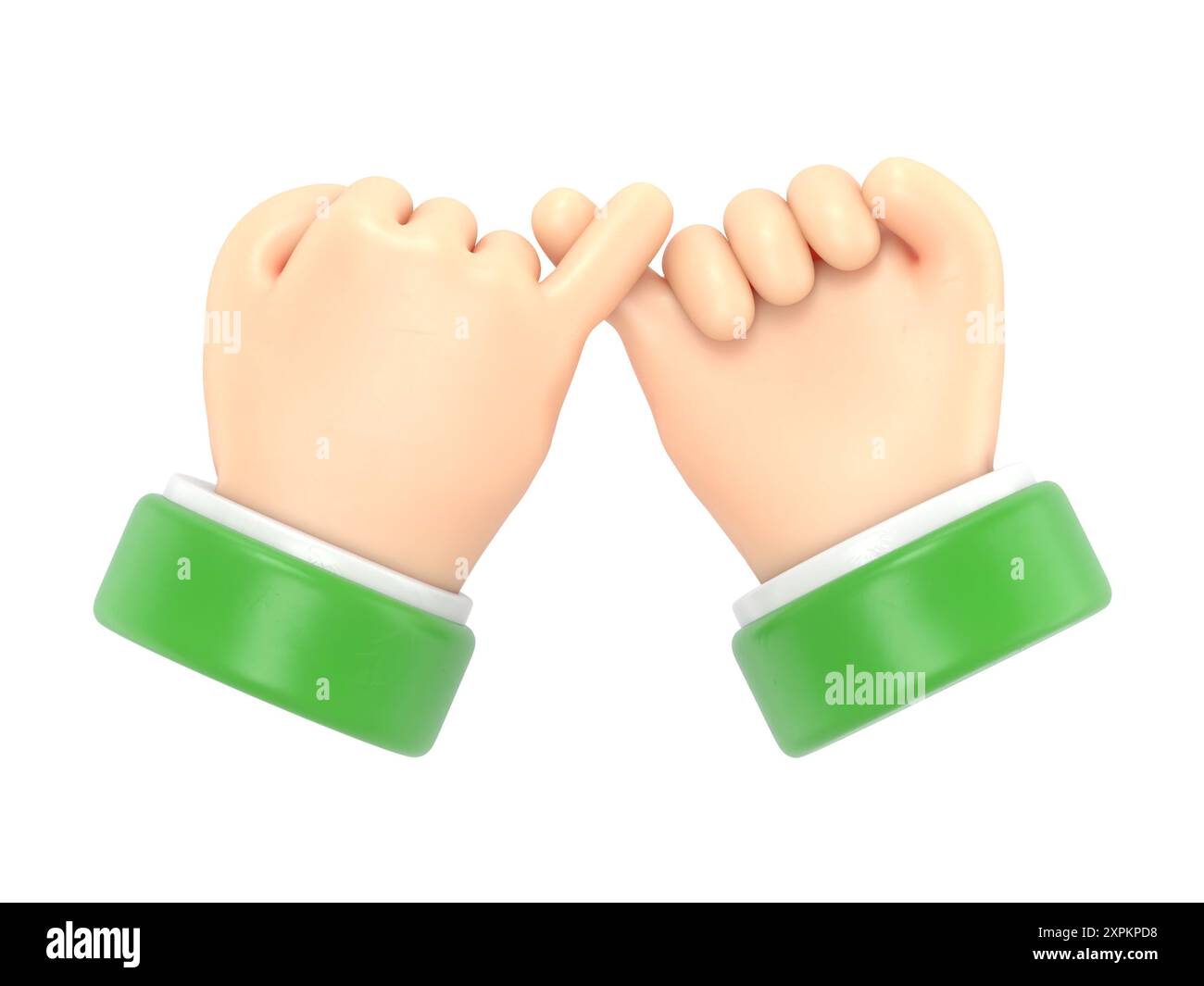 Cartoon Gesture Icon Mockup. promise friendship icon finger trustworthy ...