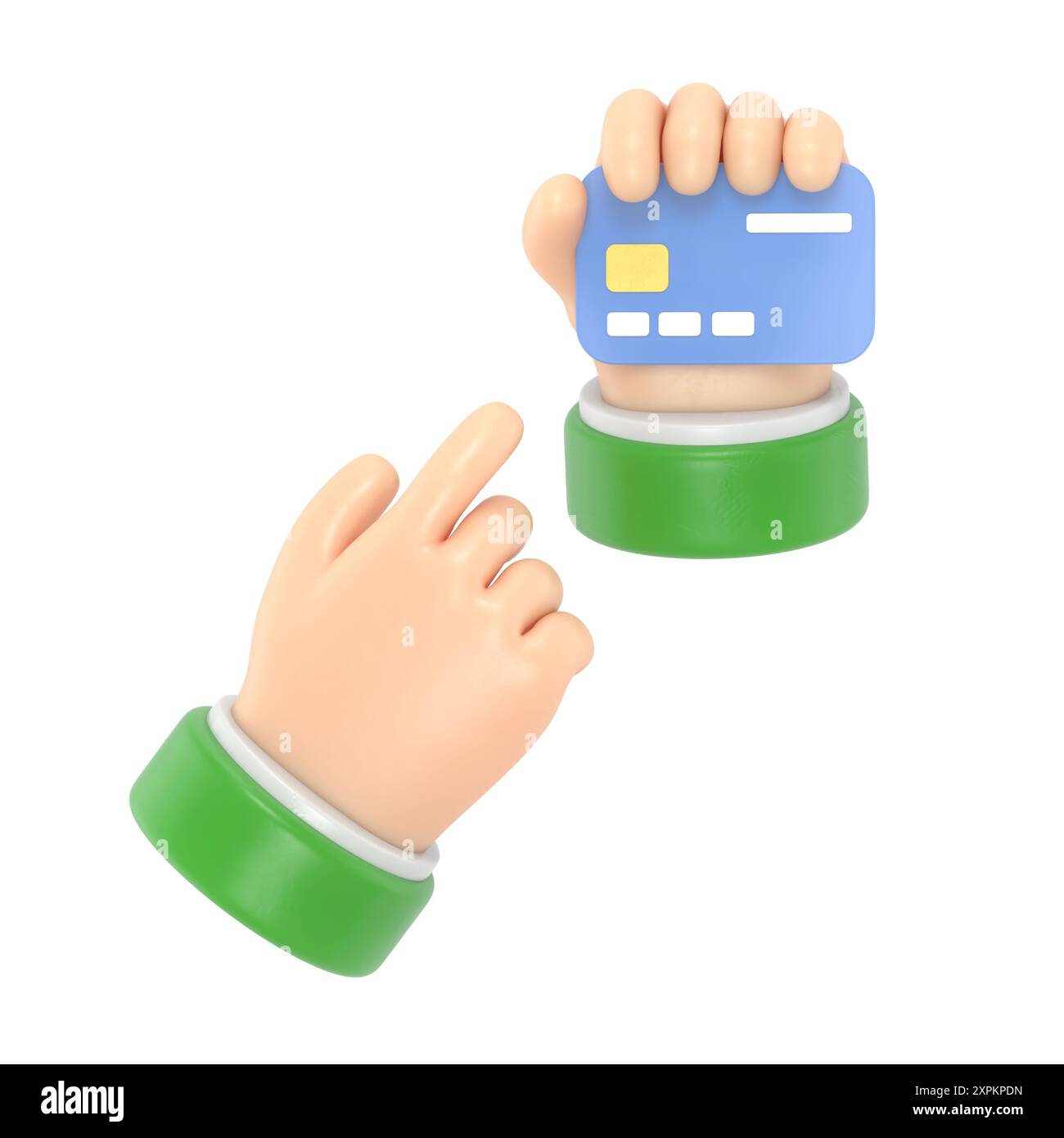 Cartoon Gesture Icon Mockup.Cartoon businessman character hand holding ...