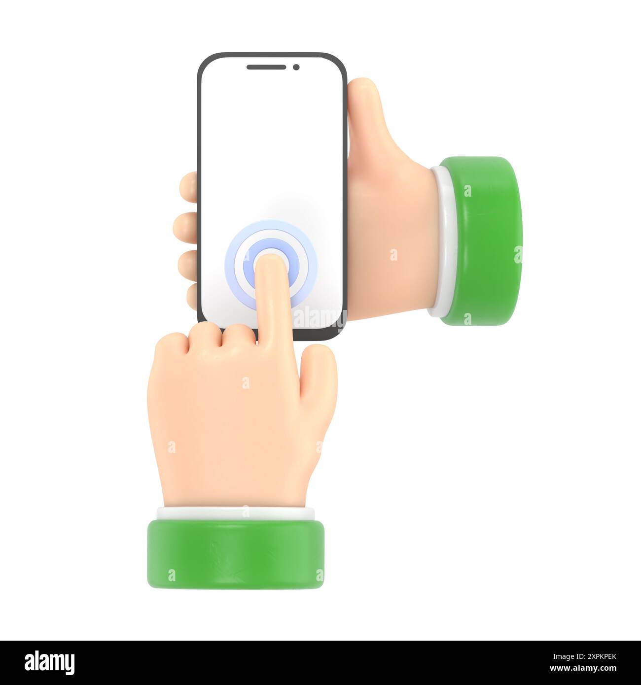 Mockup mobile phone gesture Cut Out Stock Images & Pictures - Alamy
